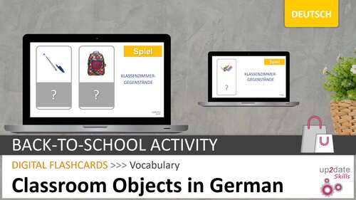 KLASSENZIMMERGEGENSTÄNDE Classroom Objects in German Digital Flashcards