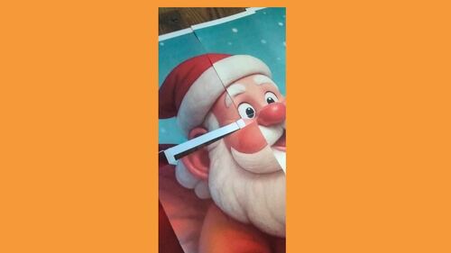 Printable Christmas Bulletin Board Santa Sleigh Display Art Large Decor Kit