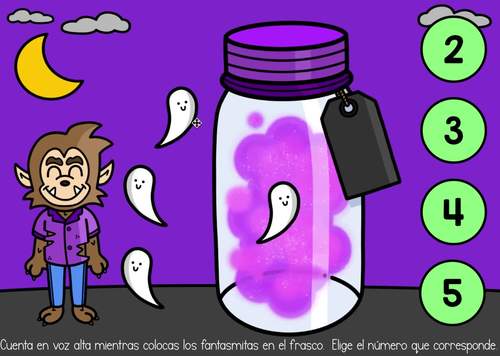 Boom Cards in Spanish- Conteo de 0-10- Halloween by La Maestra Pati ...