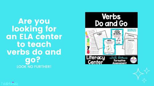 Verbs Do and Go Literacy Grammar Center Activity | Literacy Centers