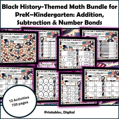 President's Day Math Activities Bundle: Counting, Addition ...