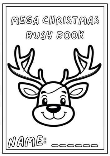 Christmas Busy Book 50 Pages by Resources for Thoughtful Classrooms