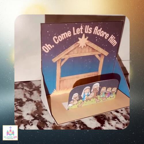 Nativity Bible Craft for Kids | Christmas Story Activity, Sunday School ...