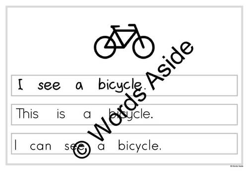 Reading Writing Building Sentences SpEd Autism Station Center by Words ...