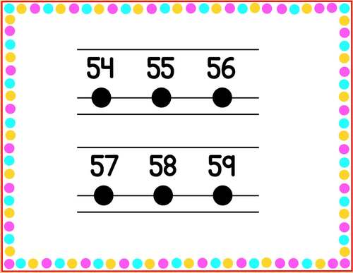 Printable Black and White Number Line, Classroom Number Line Wall Display