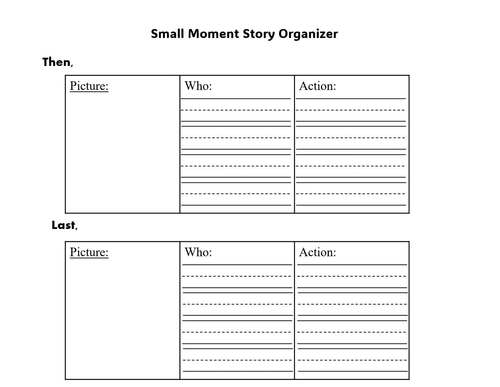 Small Moment Story Organizer by Clever Creations with Cuyler | TPT