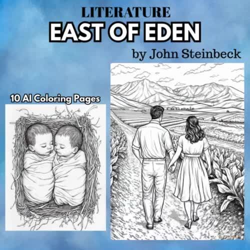 EAST OF EDEN by John Steinbeck - PDF AI Coloring Pages by Prose Palooza