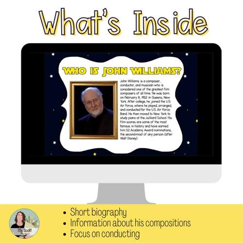All About John Williams: Informative Presentation and Worksheets