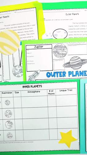 Planets and Solar System Unit Keplers Laws Gravity Worksheets Project