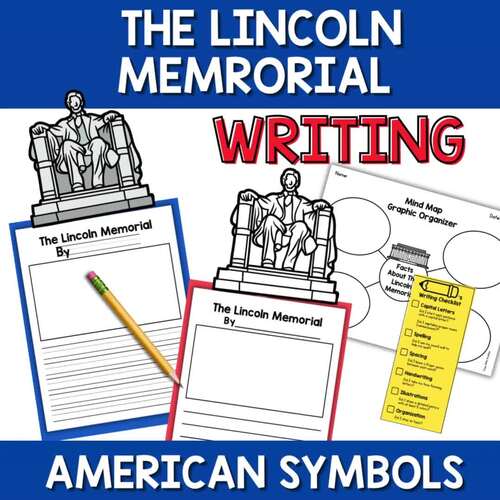 American Symbols Lincoln Memorial Landmark Writing Craft Project Activity