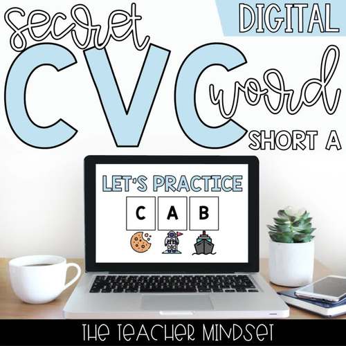 Secret CVC Words | Short A Word List | PowerPoint & Google Slides