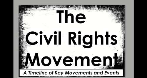 Civil Rights Movement - Timeline of Key Moments, Movements, and People