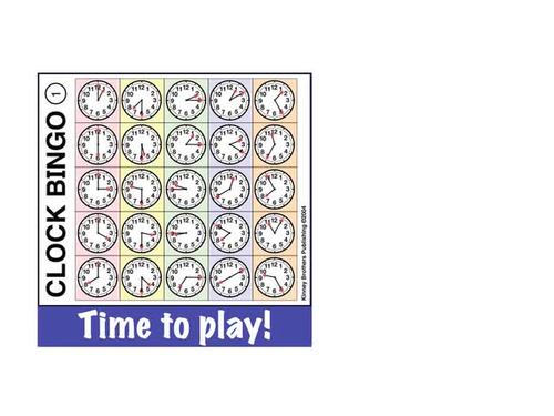 Clock Bingo ESL ELL Newcomer Game by Donald's English Classroom | TPT