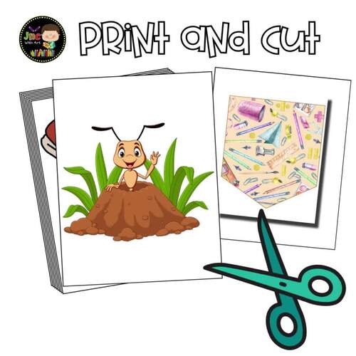 Back to School Bulletin Board Kit Ant Themed Door Decor Editable