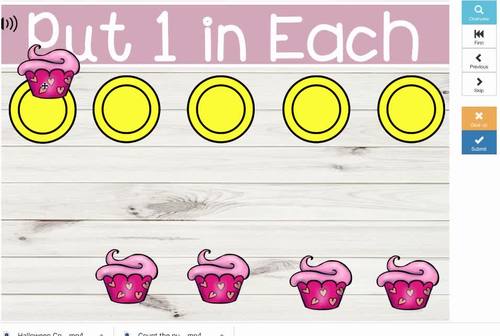 Boom Cards 1:1 Correspondence Math Counting by Life Skilled Lessons