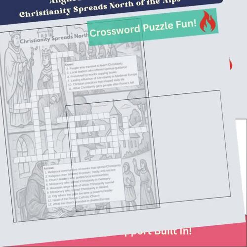 HSS 7.6.2 Puzzle Pack – Christianity Spreads North of the Alps | TPT