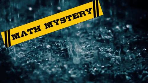 Rainy Day Activity Math Mystery - Kindergarten Math Review Worksheets