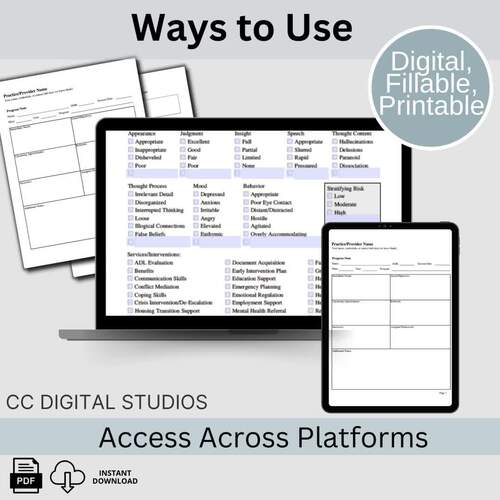 Case Management Notes, Progress Notes, Social Worker, School Social Worker