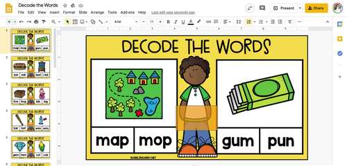 Decoding CVC Words | Digital Activity for Google Slides™ and Seesaw™