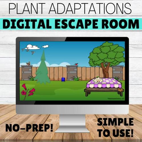 Plant Reproduction and Animal Adaptations Digital Escape Room: MS-LS1-4 ...