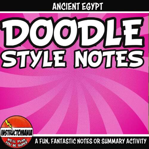 Ancient Egypt Doodle Style Notes l Review Notes Egypt Graphic Organizer ...