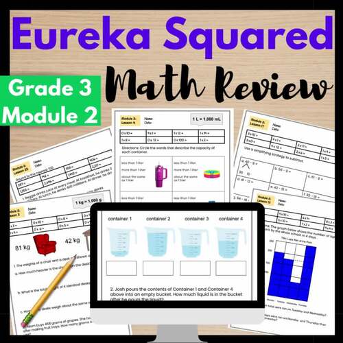 {Eureka} SQUARED Math Grade 3 Module 2 Review Packet Back to School