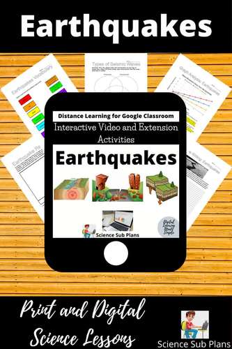 Earthquakes - Interactive Video and Extension Activities by Science Sub ...
