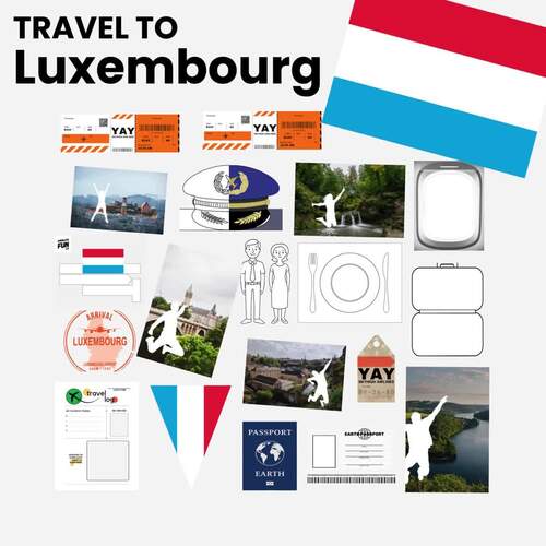 Travel to Luxembourg! – Printable Pretend Travel Activity for Kids