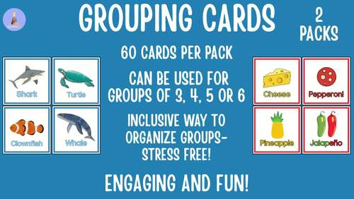 Grouping Cards for Middle School- Groups of 3-6 | Collaborative ...