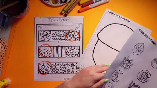 Autumn Craft, Acorn Craft & Write, Writing Prompts, and Sub Plans