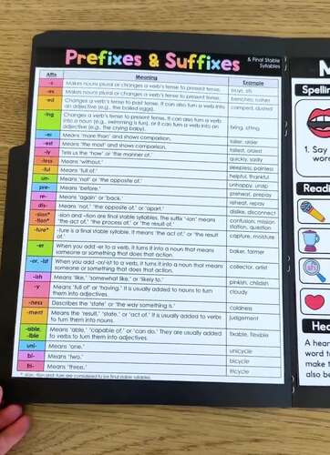 Phonics Reference Charts - Science of Reading File Folder - Sounds ...