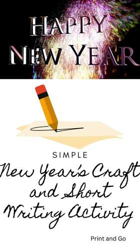 Dropping Into The New Year! (New Year's Craftivity and Simple Writing ...