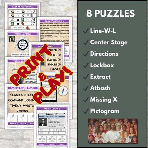 Worth of Souls Escape Room, LDS Printable Game for Youth & Families ...