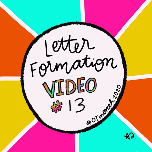 Letter Formation Video #13 — h b p by The ColorfullyEnthused OT | TPT
