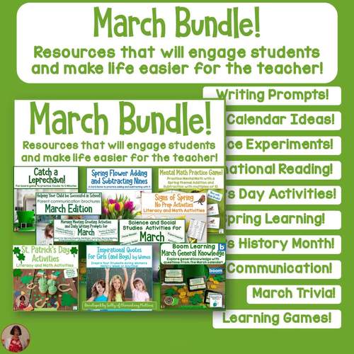 March Learning Activities, Worksheets and Printables for Second Graders