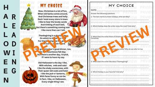 Halloween Reading Comprehension Passages Activities, Word Search ...