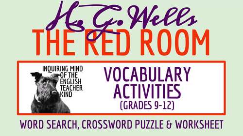"The Red Room" by H. G. Wells Vocabulary Games | Halloween English ...