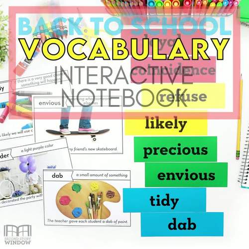 Back to School Read Aloud Lessons and Activities Vocabulary Bundle