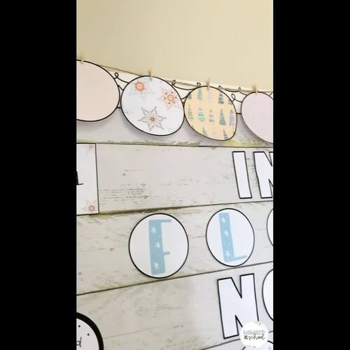 Winter Bulletin Board for Mindfulness Activities Counseling Decor