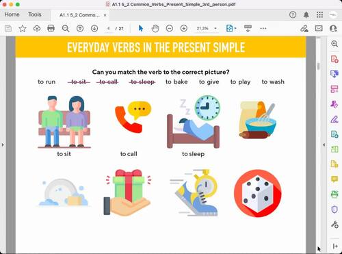 ESL Beginners Lesson: Learn Common Verbs in English by ESL Class Workshop