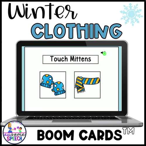 Categories of Nouns Boom Cards: Clothes (Level 1 and Errorless), Winter ...