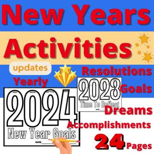 New Years 2024 Activities Goals Resolutions Accomplishments Forward ...