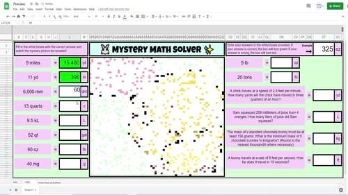 Spring & Easter - Measurement - 6th Grade - Digital Math Activity ...
