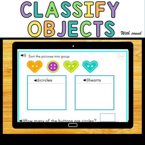 Classifying Objects K.MD.B.3 BOOM CARDS™ by Limes and Lemons | TPT
