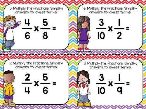 5th Grade Multiplying Fractions Task Cards | Digital & Print by Joyful 4th