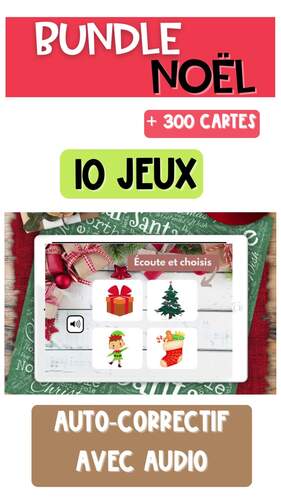 Core French Christmas Activities BUNDLE Activités Vocabulaire de Noël