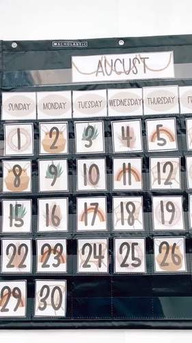 Modern Boho Classroom Decor: CALENDAR KIT by Learning with Kiki | TpT