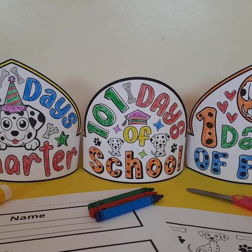 101 Days of School Headbands Crowns Hats Crafts | 101 Days of School ...