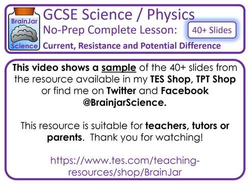 Electricity: Current, Resistance and Potential Difference by Brainjar