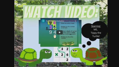 4.NBT.B.5 Multi-digit Multiplication Turtlehead Method Pear Deck™